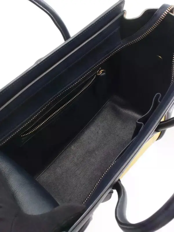 Celine 2000s Luggage Micro Leather Tote Bag
