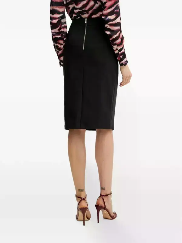 MORGAN Button-embellished Midi Skirt