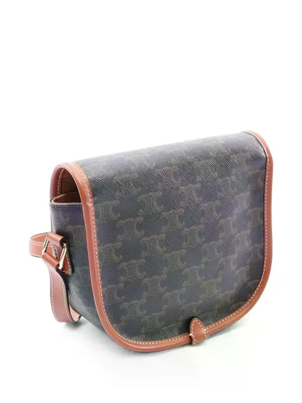 Celine 2010s Medium Triomphe Folco Shoulder Bag