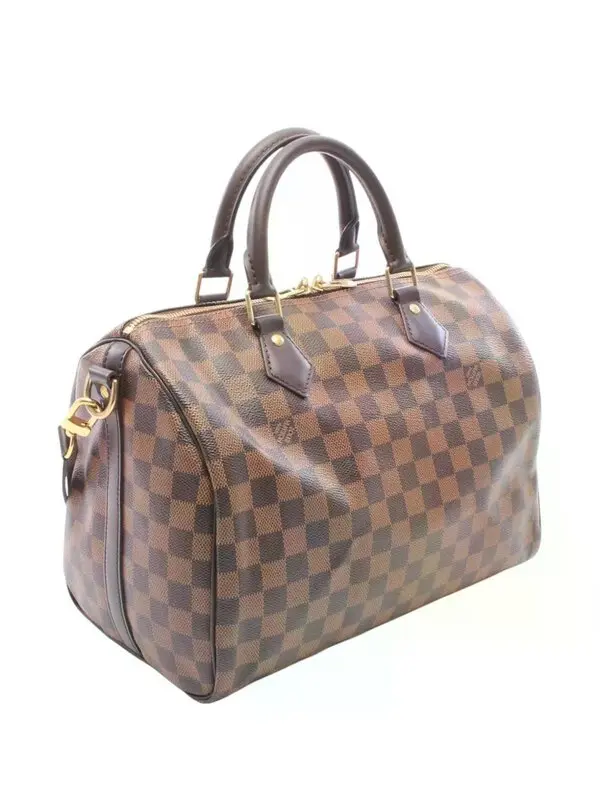 LOUIS VUITTON Damier Ebene Speedy Bandouliere 30 Satchel