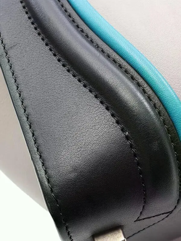 Celine Micro Tricolor Leather Luggage Tote Bag