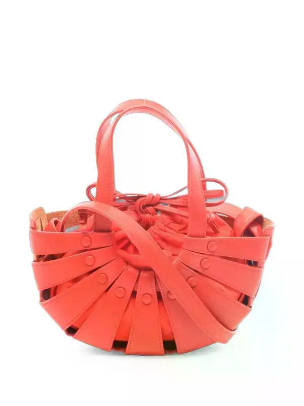 Bottega Veneta 2010s Small The Shell Tote Bag - Red
