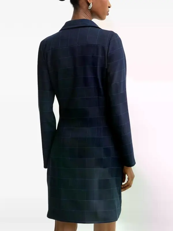 MORGAN Check-pattern Wrap Mini Dress