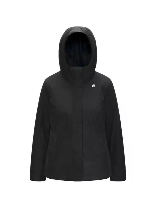 K-WAY Lil Soft Touch Hooded Jacket - Black