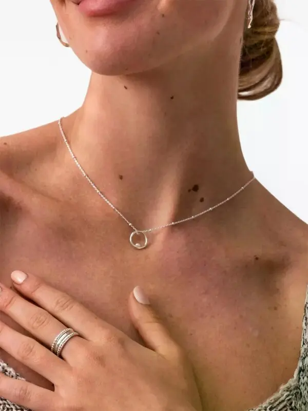 DOWER & HALL Open-circle Pearl Necklace