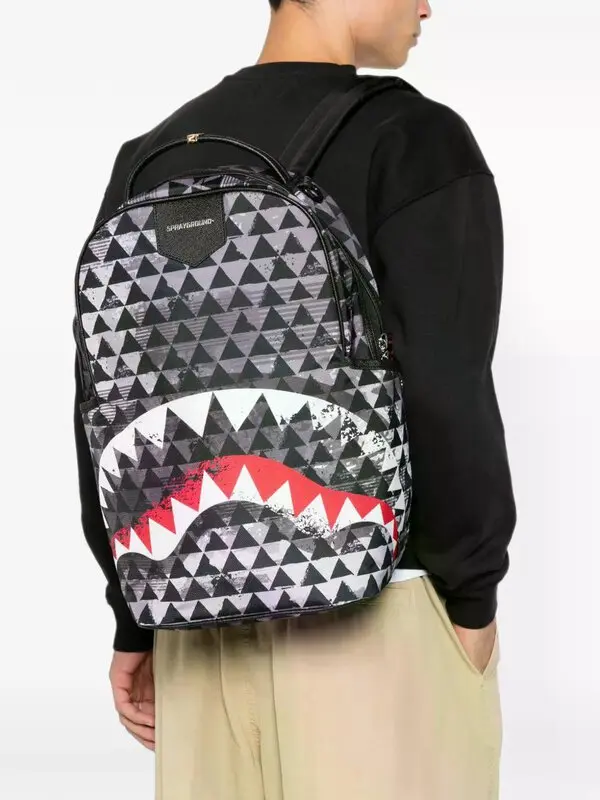 SPRAYGROUND Shark Mouth Geometric-print Backpack