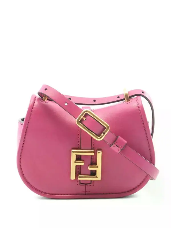 Fendi Ff Logo Plaque Shoulder Bag