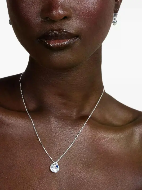 DOWER & HALL Hammered Sapphire-disc Necklace