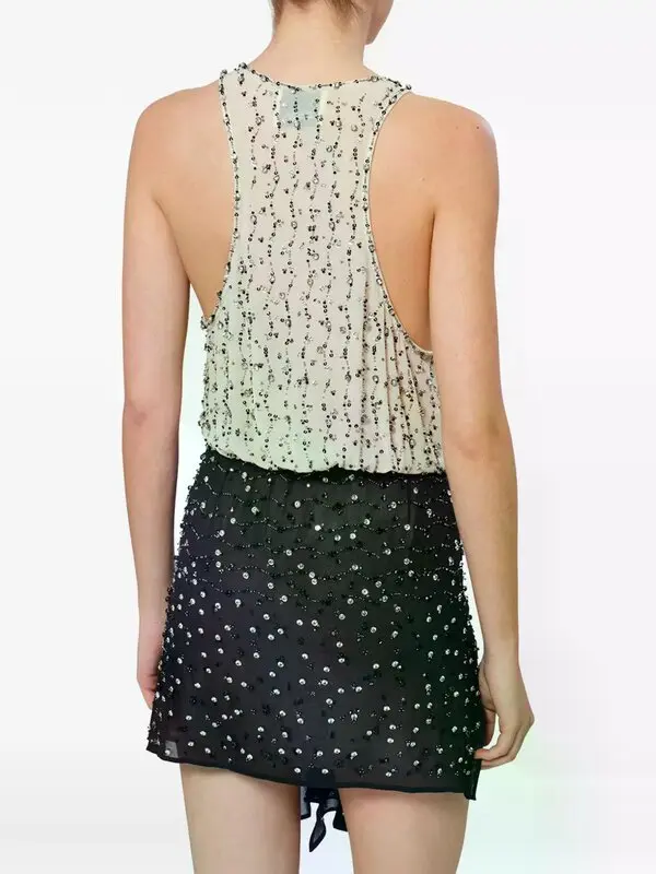 Isabel Marant Étoile Sequin Embellished Knotted Mini Dress