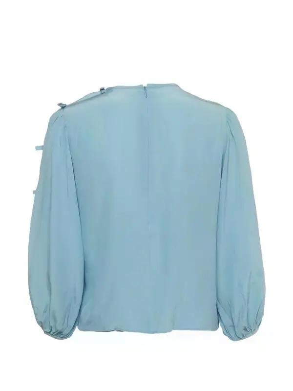 Red Valentino Bow-detail Silk Blouse