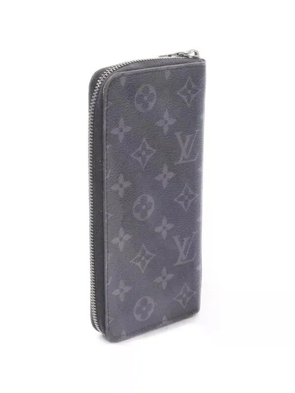 LOUIS VUITTON Monogram Eclipse Zippy Patterned Wallet - Black
