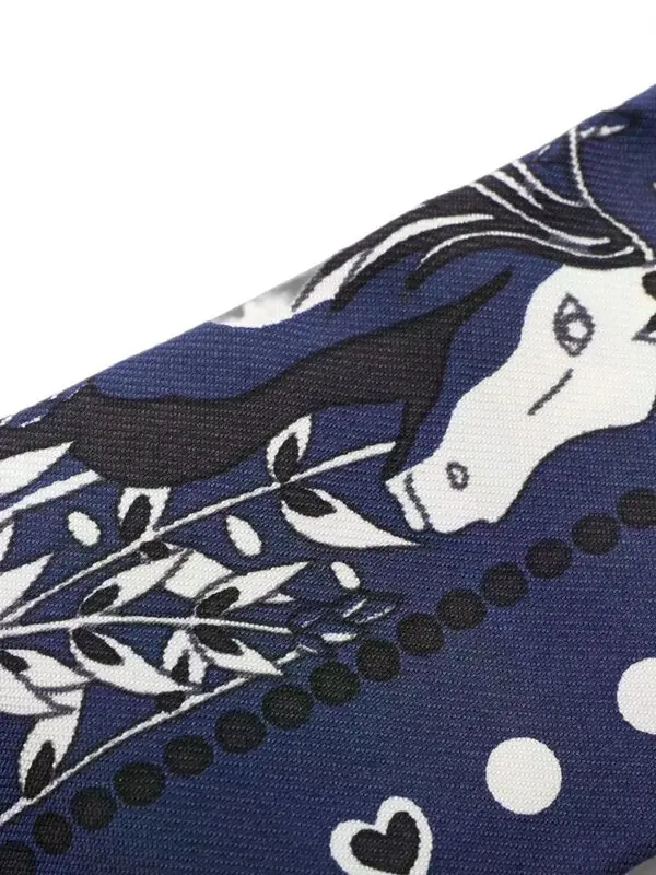 Hermès 2020s Entre Ciel Et Mer Twilly Ribbon Scarf
