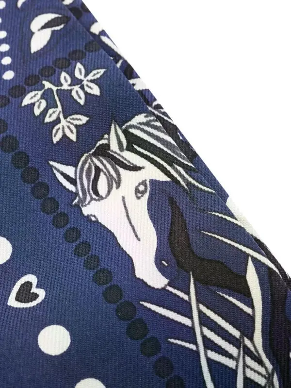 Hermès 2020s Entre Ciel Et Mer Twilly Ribbon Scarf