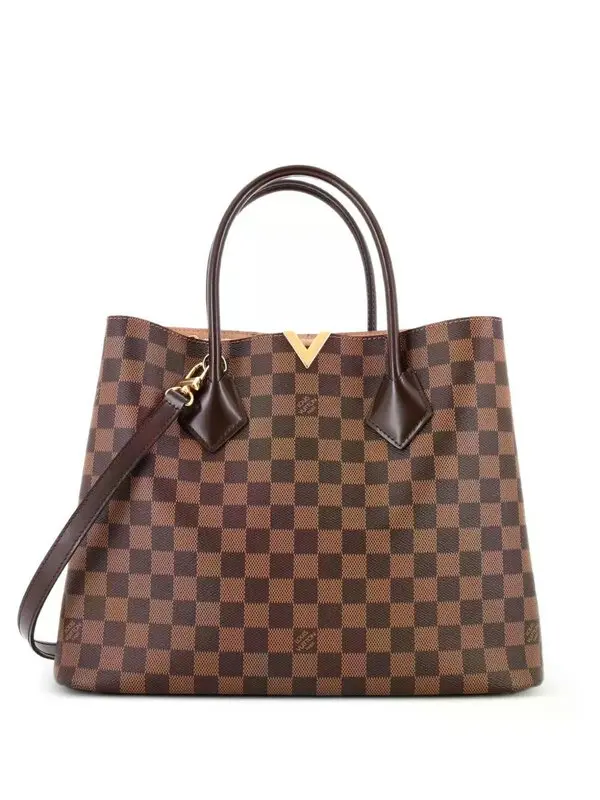 LOUIS VUITTON Kensington Damier Tote Bag - Brown
