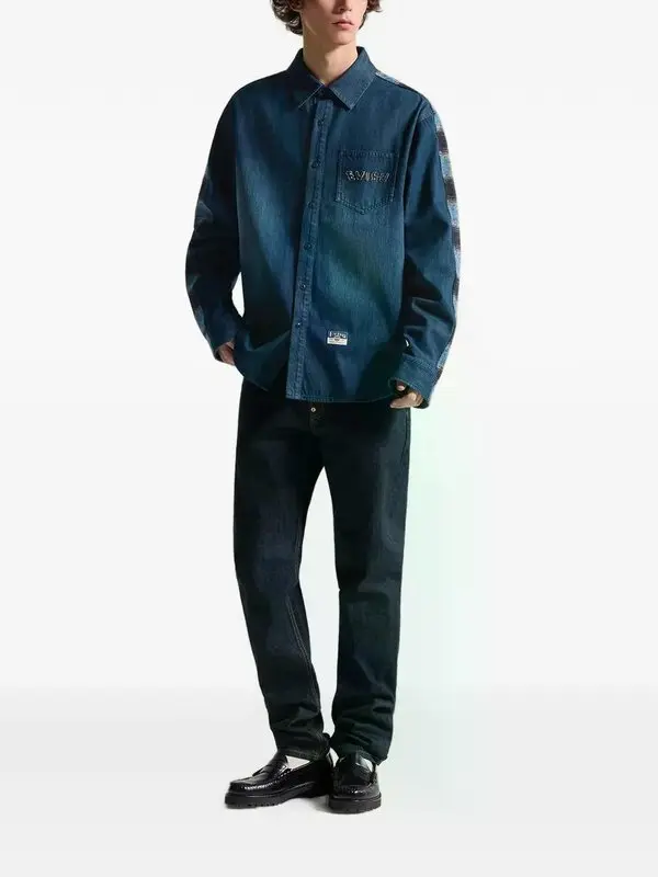 EVISU Seagull-print Jeans - Blue