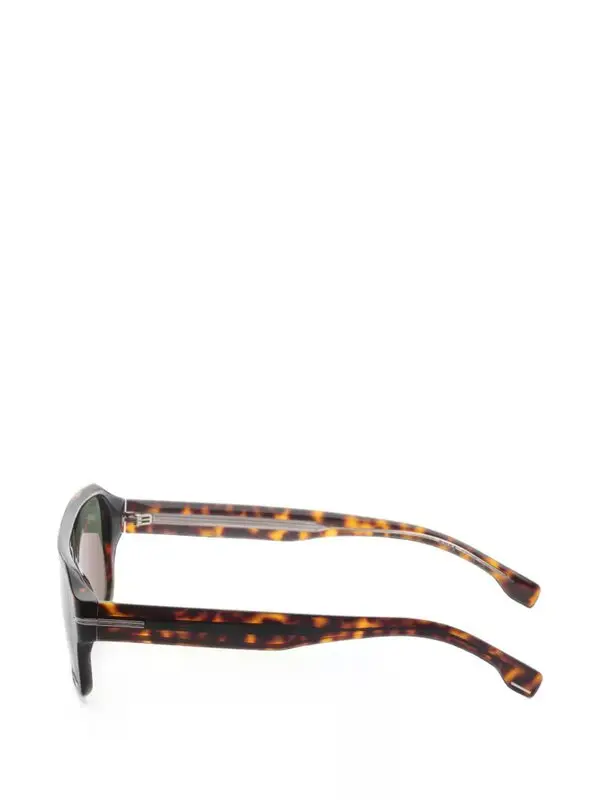 BOSS Tortoiseshell-effect Square-frame Sunglasses