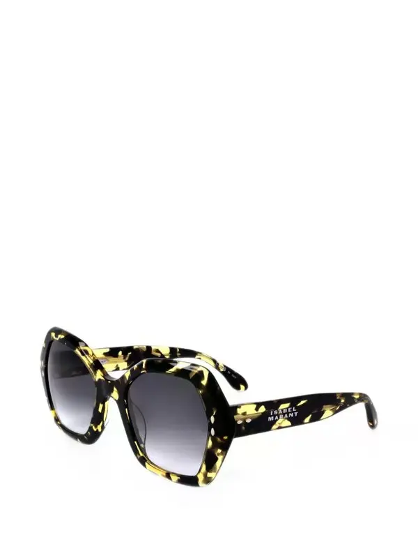 Isabel Marant Tortoiseshell-effect Geometric-frame Sunglasses