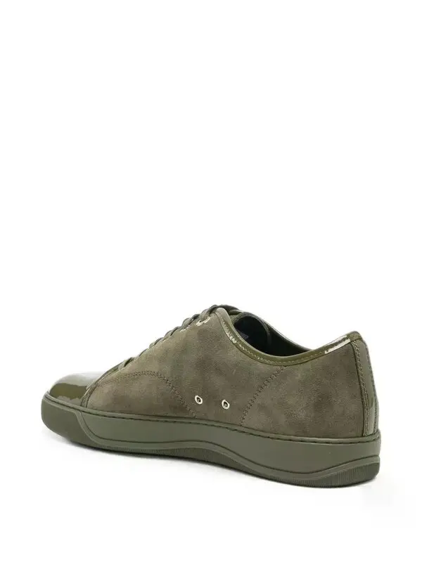 LANVIN Patent-leather Cap-toe Sneakers