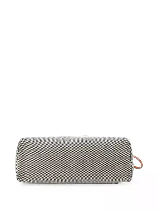Hermès Herbag Zip Criss Viking Toile And Leather Shoulder Bag - Black