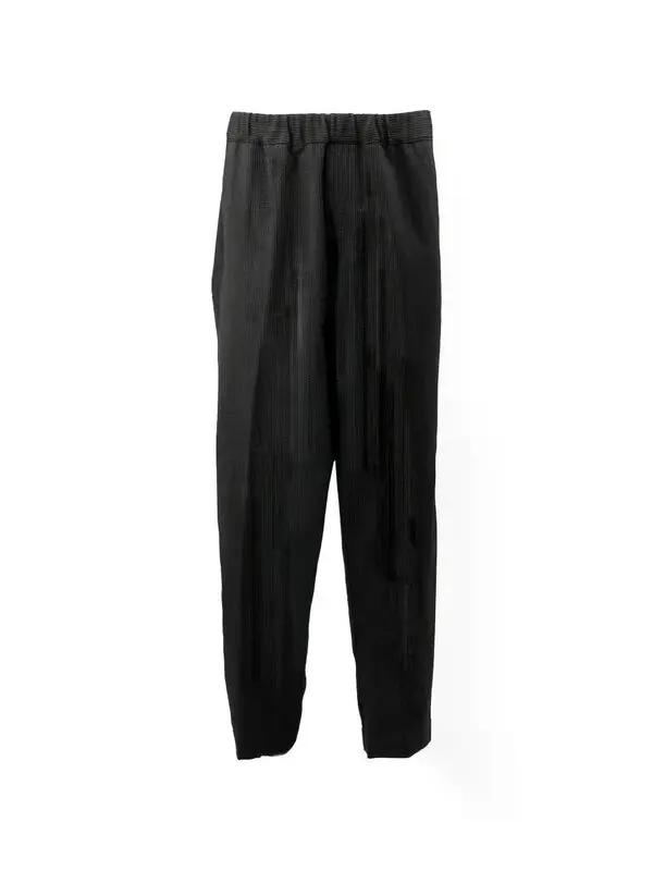 BERGFABEL Kiko Striped Drawstring Trousers - Black