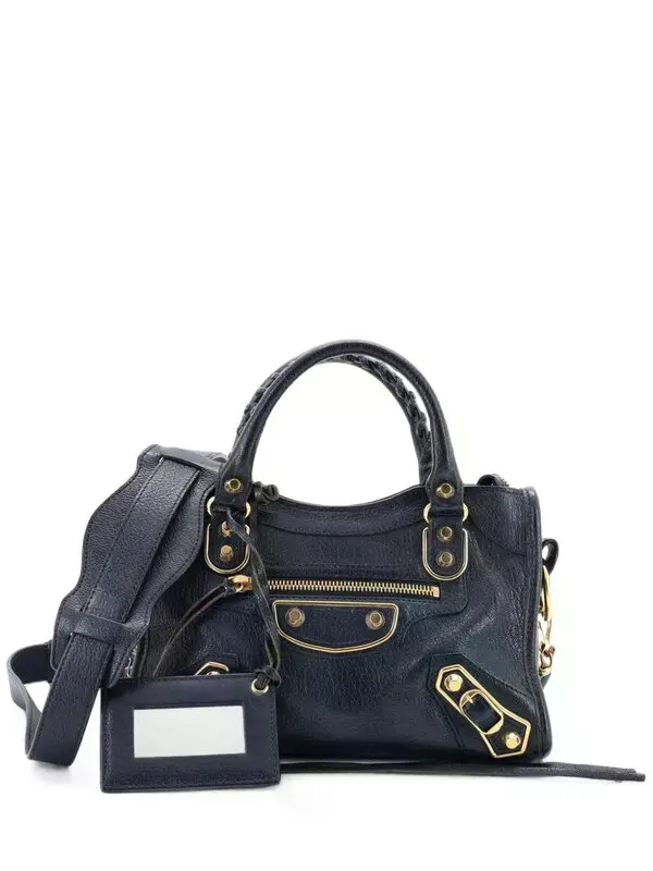 Balenciaga Metallic Edge Leather Mini Bag - Blue