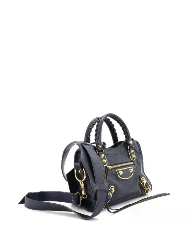 Balenciaga Metallic Edge Leather Mini Bag - Blue