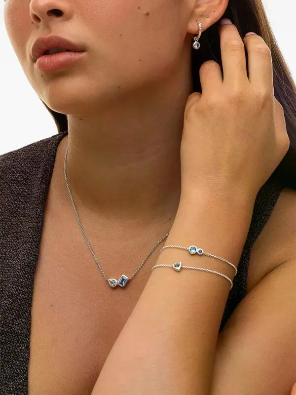 DOWER & HALL Tutti Frutti Topaz Necklace - Silver