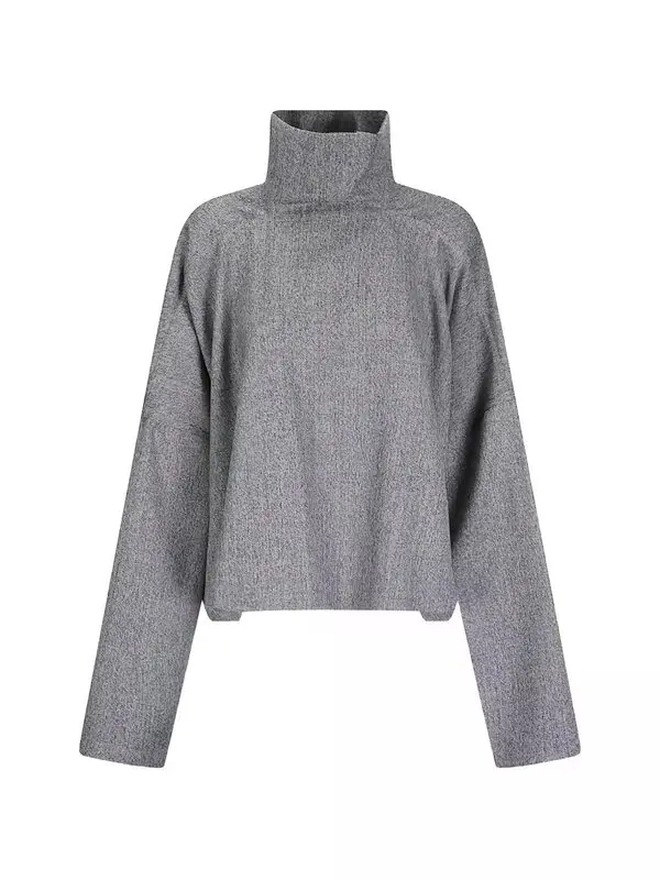 Rick Owens Jumbo Tabard High-neck Sweater - Grey