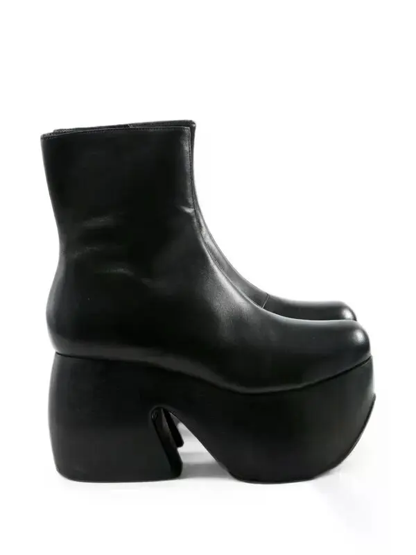 Comme Des Garçons Platform Ankle Boots - Black