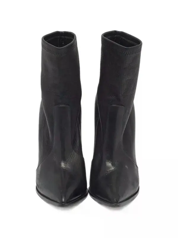 Fendi Blade Leather Ankle Boots