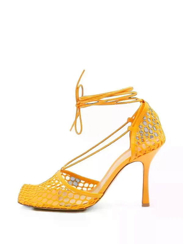 Bottega Veneta Stretch Mesh Pumps - Orange