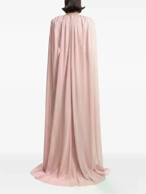 GEMY MAALOUF Belted Structured-shoulder Dress