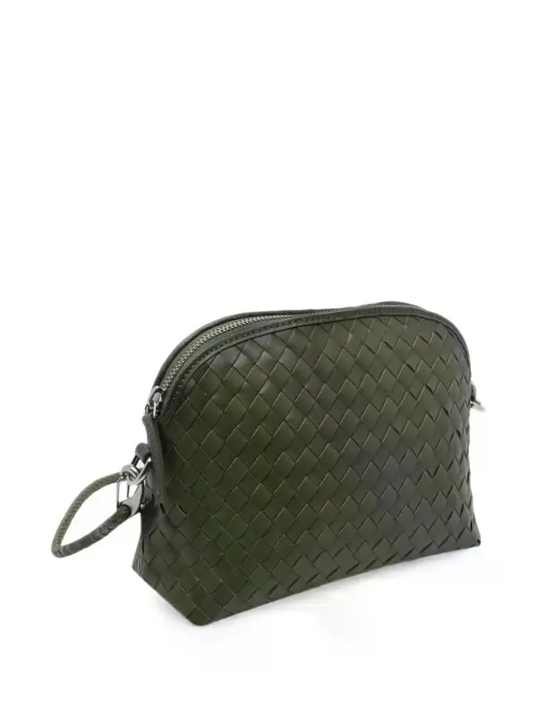 Dragon Diffusion Woven Leather Shoulder Bag