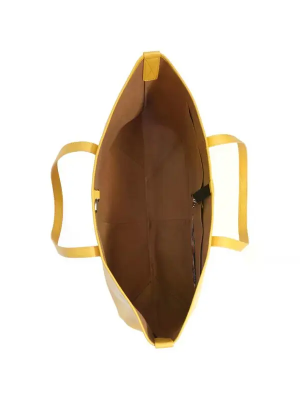 Bimba Y Lola Large Tartan Shopper Bag - Yellow