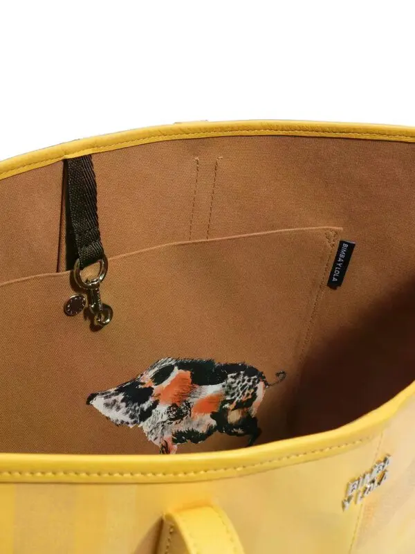Bimba Y Lola Large Tartan Shopper Bag