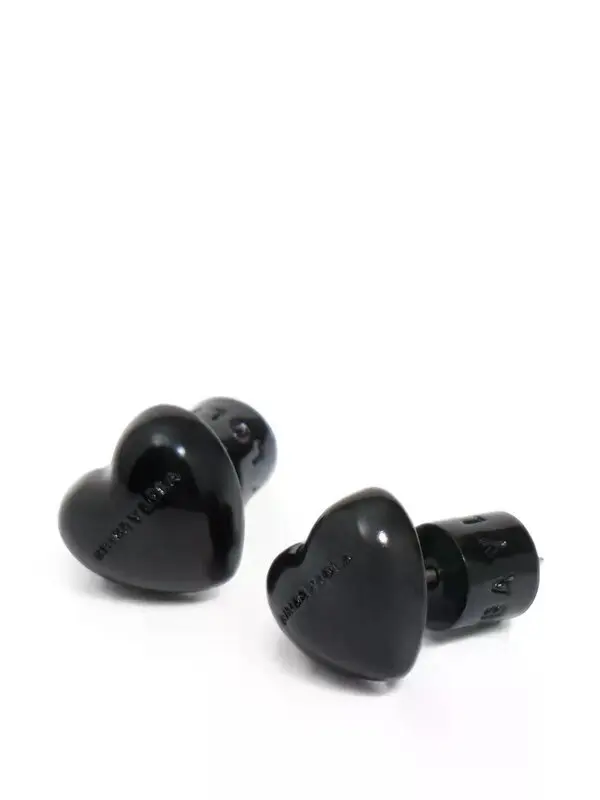 Bimba Y Lola Enameled Heart Earrings
