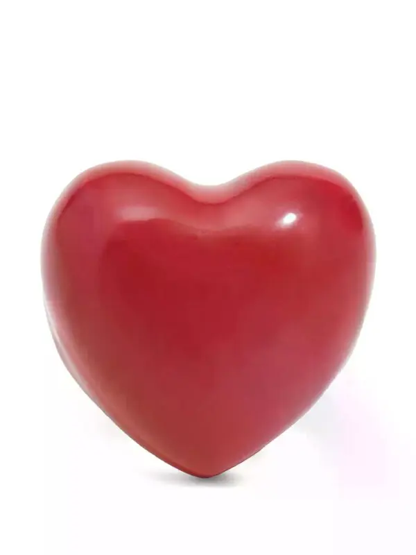Bimba Y Lola Enameled Heart Ring - Red