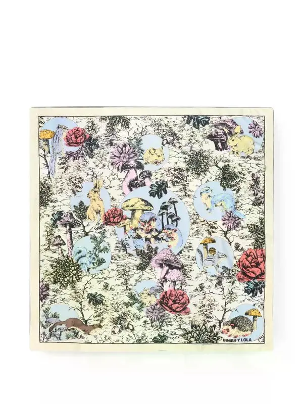 Bimba Y Lola Ivory Forest Scarf