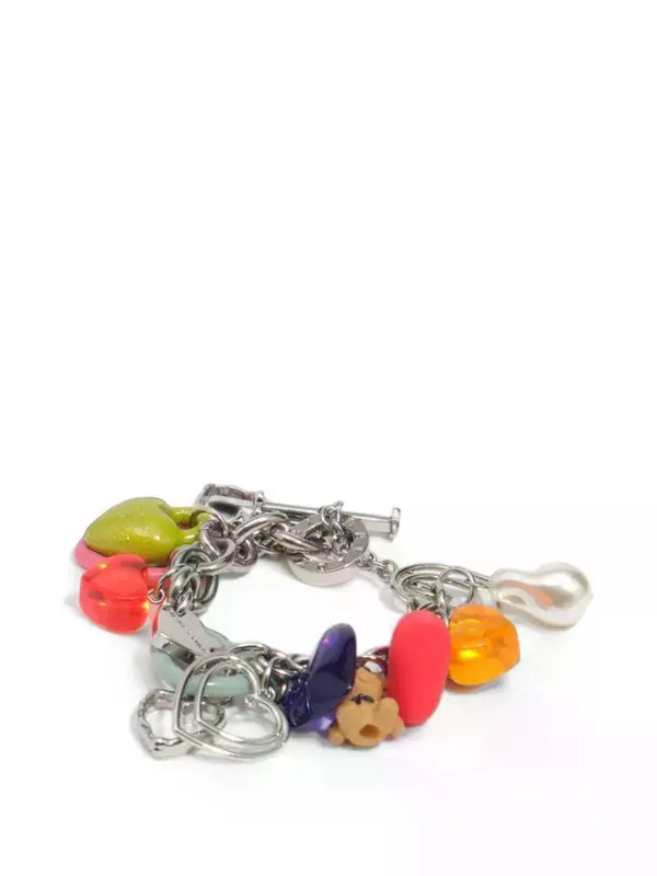 Bimba Y Lola Heart Multicharm Bracelet - Silver