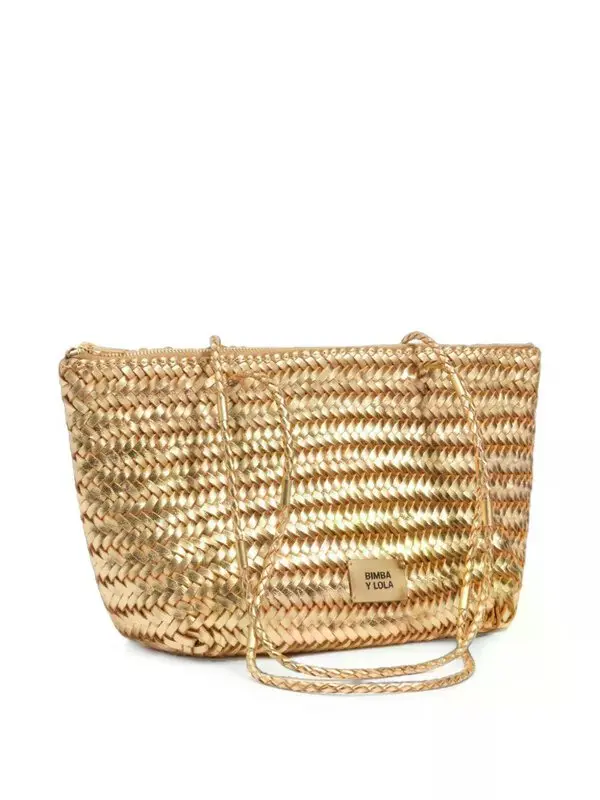 Bimba Y Lola Medium -plaited Leather Shopper Bag