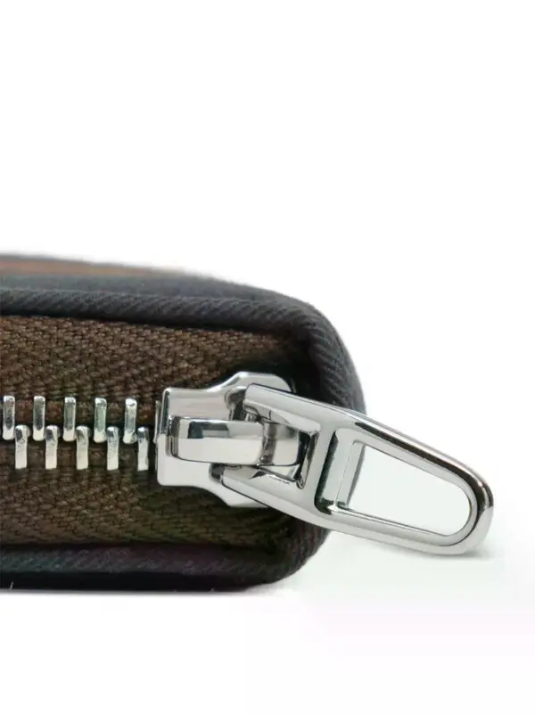 Bimba Y Lola Medium Coated Chocolate Green Tartan Wallet