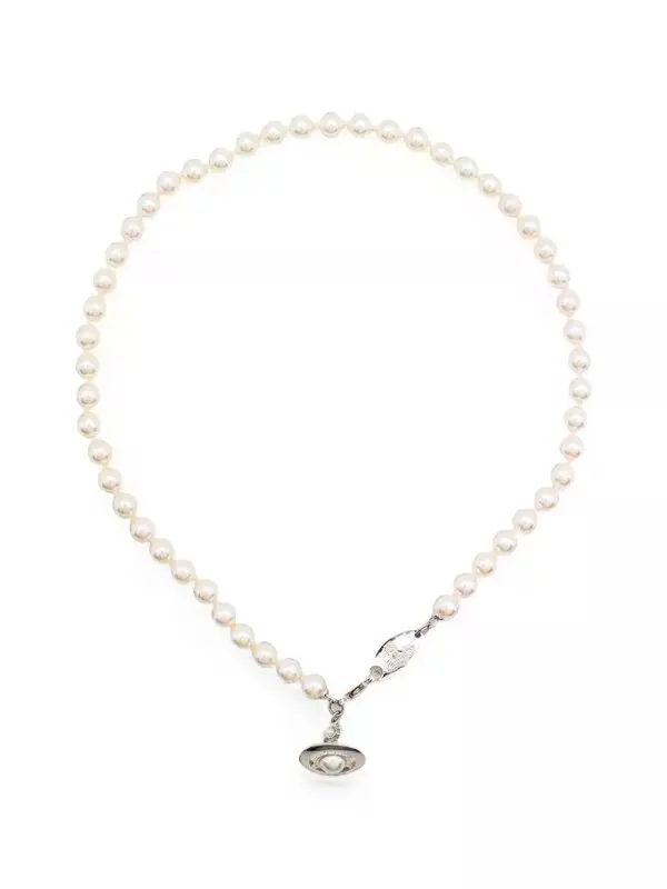 VIVIENNE WESTWOOD Simonetta Orb Pearl Necklace - Neutrals