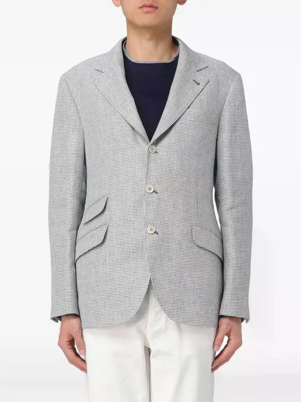 Brunello Cucinelli Check-pattern Tailored Jacket