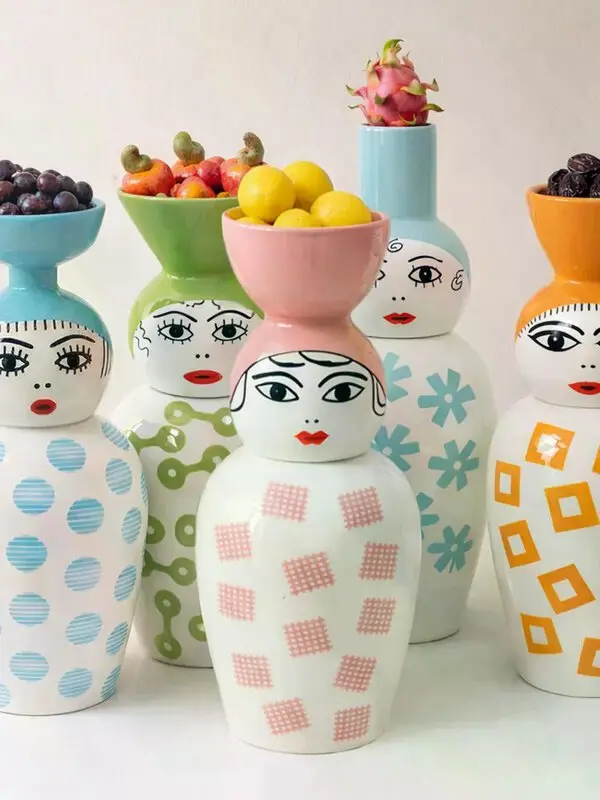 SELETTI Canopie Luna Porcelain Jar