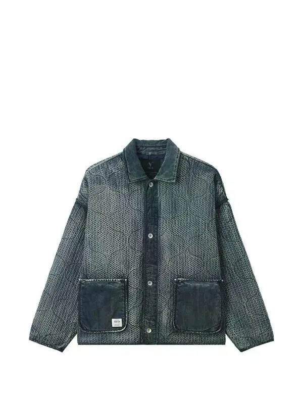 FIVE CM Quilted Corduroy-panelled Jacket