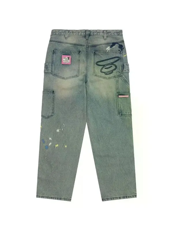 AAPE BY *A BATHING APE Embroidered Straight-leg Jeans