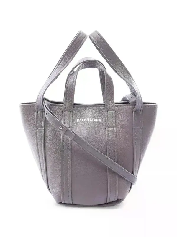 Balenciaga Everyday Xs North South Leather Tote Bag - Grey