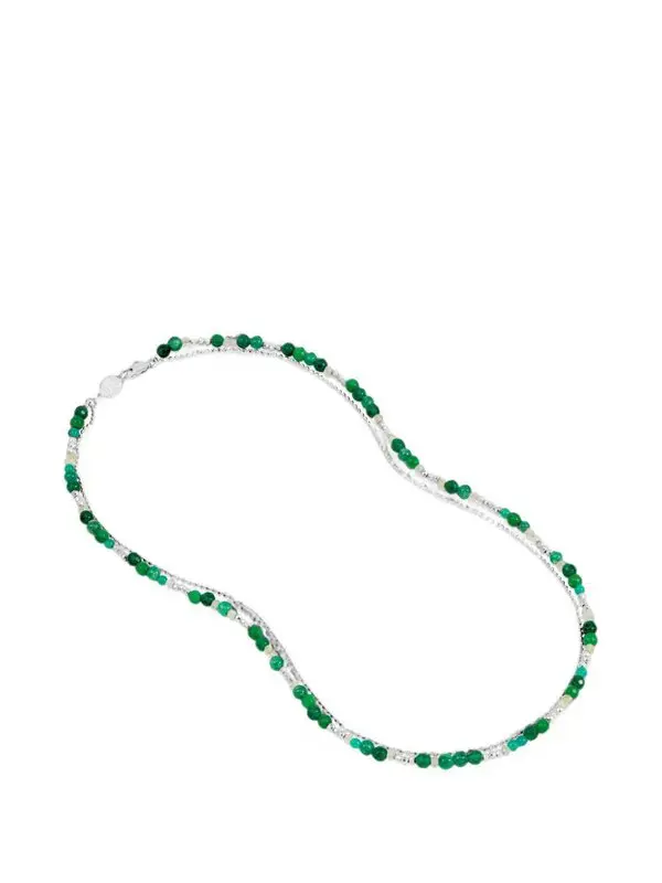 DOWER & HALL Orissa Evergreen Necklace - Silver