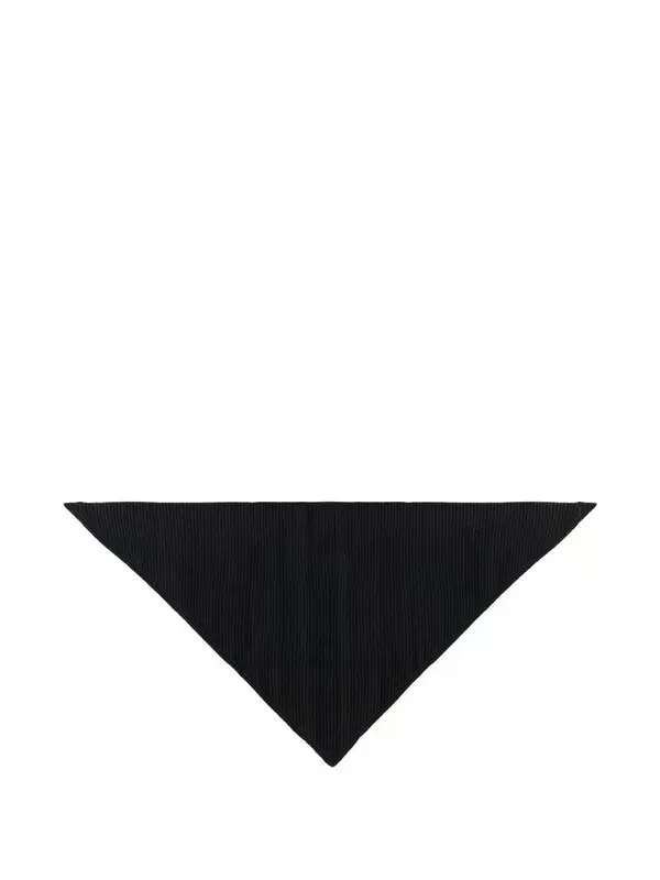 Studio Nicholson Isos Ribbed-knit Triangular Scarf - Black