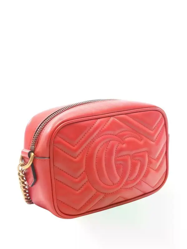 Gucci Marmont Matelassé Crossbody Bag - Red